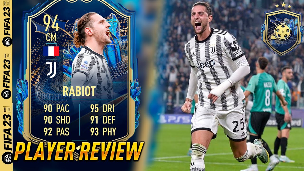 EL MEJOR DEL JUEGO? 94 ADRIEN RABIOT TOTS PLAYER REVIEW FIFA 23 - YouTube