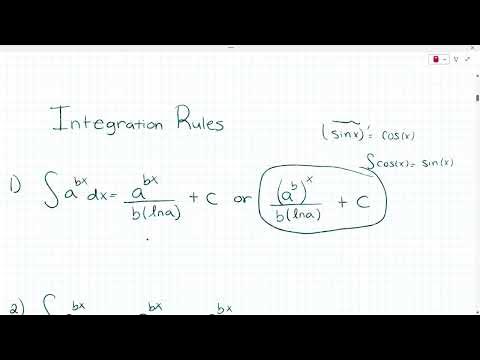 Calculus 2- Integral Of Exponential Function - YouTube