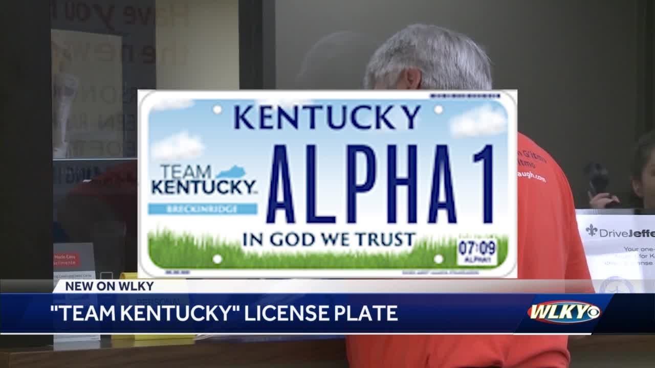 New "Team Kentucky" license plate option unveiled - YouTube