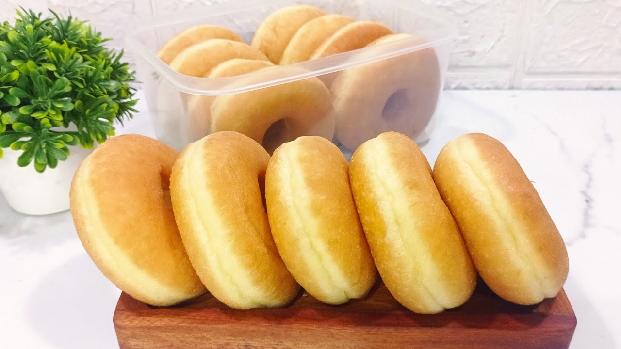 DONAT GEMBUL EMPUK DAN LEMBUT TANPA MIXER - YouTube