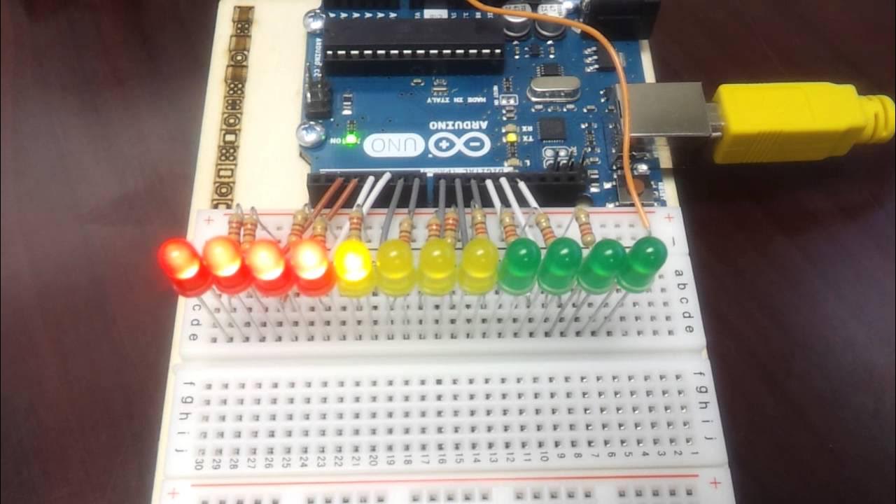 Arduino Spectrum Analyzer Test - YouTube