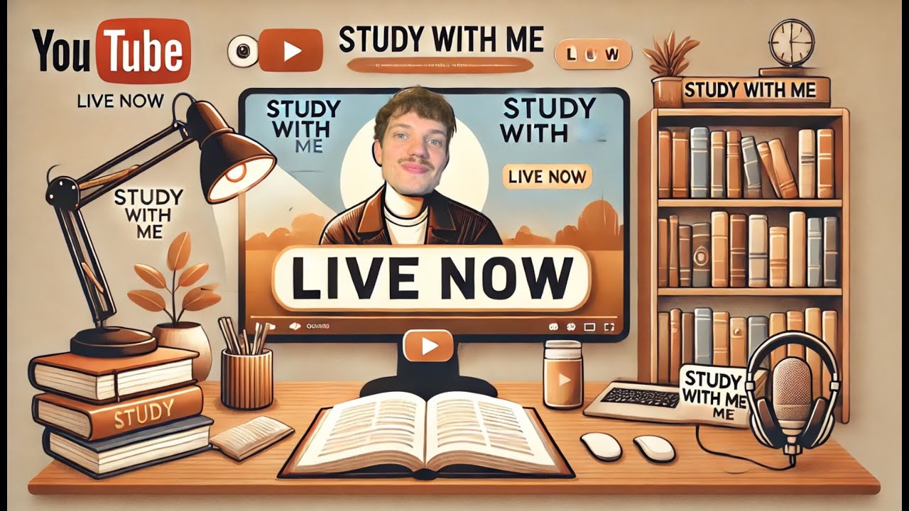 LIVE Study with me 6 hours, Lofi/rain sound, Pomodoro 60/10, med student - YouTube