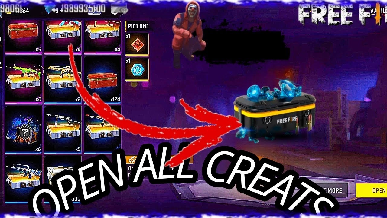 Open all CREATS 🫣 🫣 🫣 #freefire #shorts #viral - YouTube