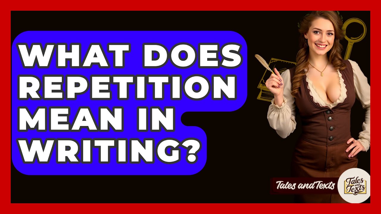 What Does Repetition Mean In Writing? - Tales And Texts - YouTube
