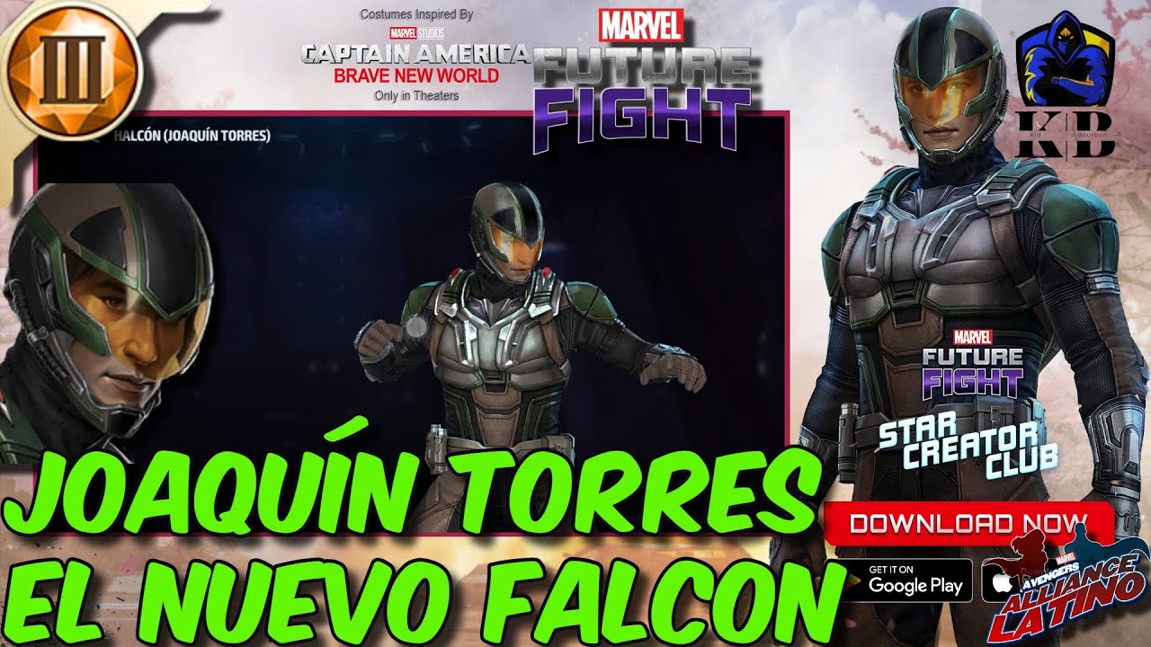 FALCON (Joaquín Torres) nuevo personaje 🎮 GAMEPLAY 🎮 - Marvel Future ...