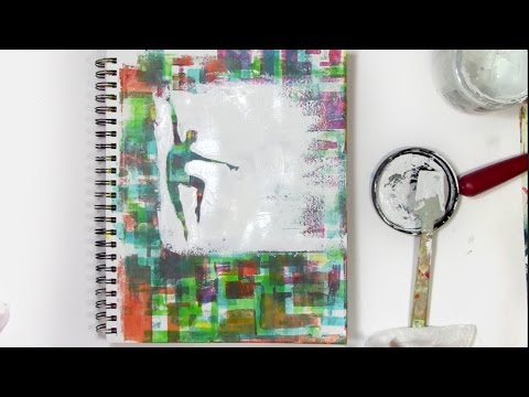 A Baby Wipe, A Stencil, and the OOPS in my art journal