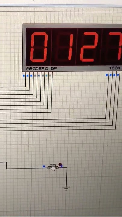 Seven segment display with 8051 microcontroller || Push button and increment number - YouTube