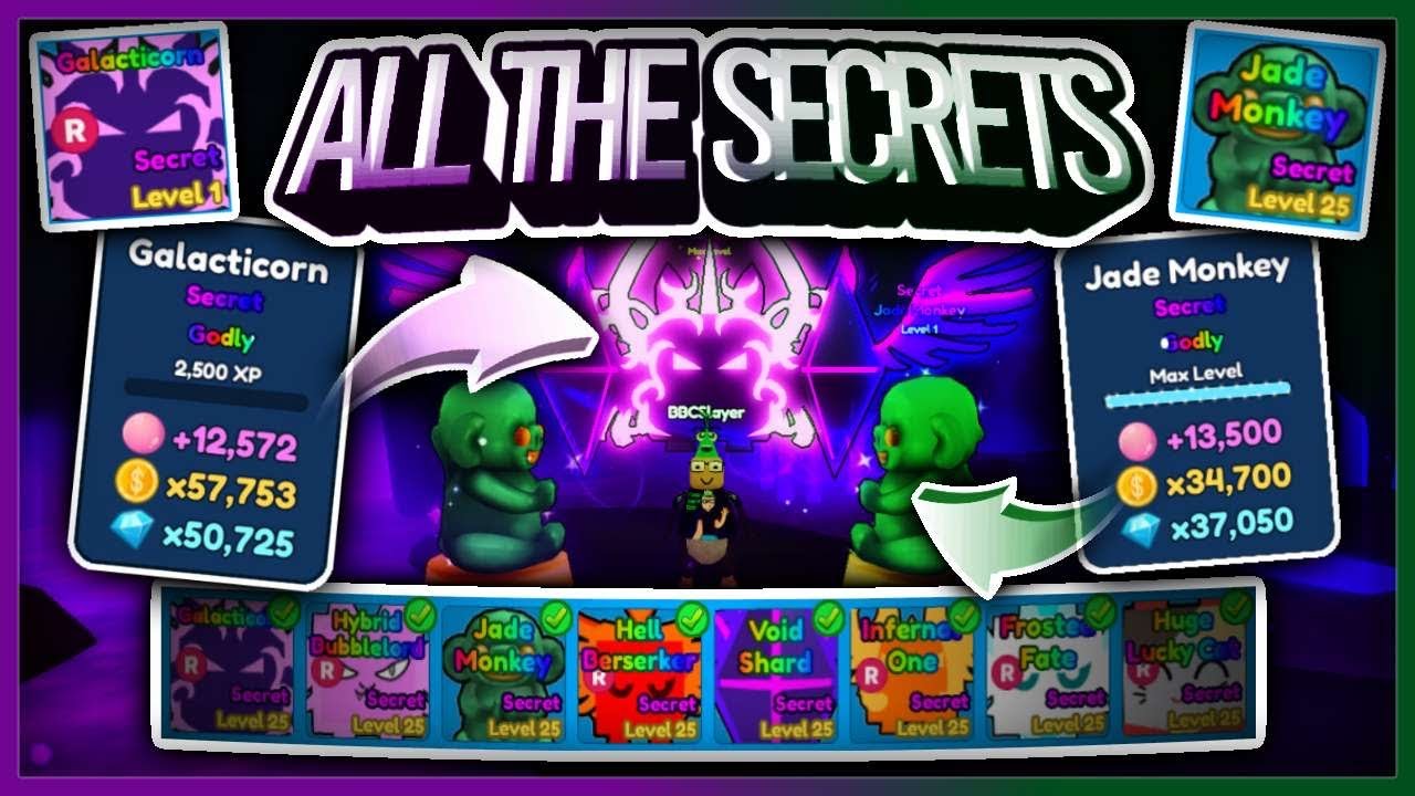 😱BEST SECRETS😱*Every Single Secret In Game*🔮MAXED OUT STATS🔮(BubbleGum ...