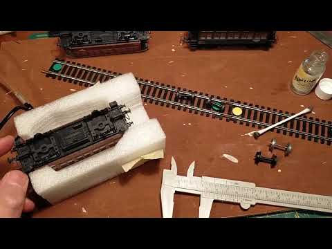 Kleinbahn 2 axle coach: wheels, original VS Lima or Jouef - YouTube