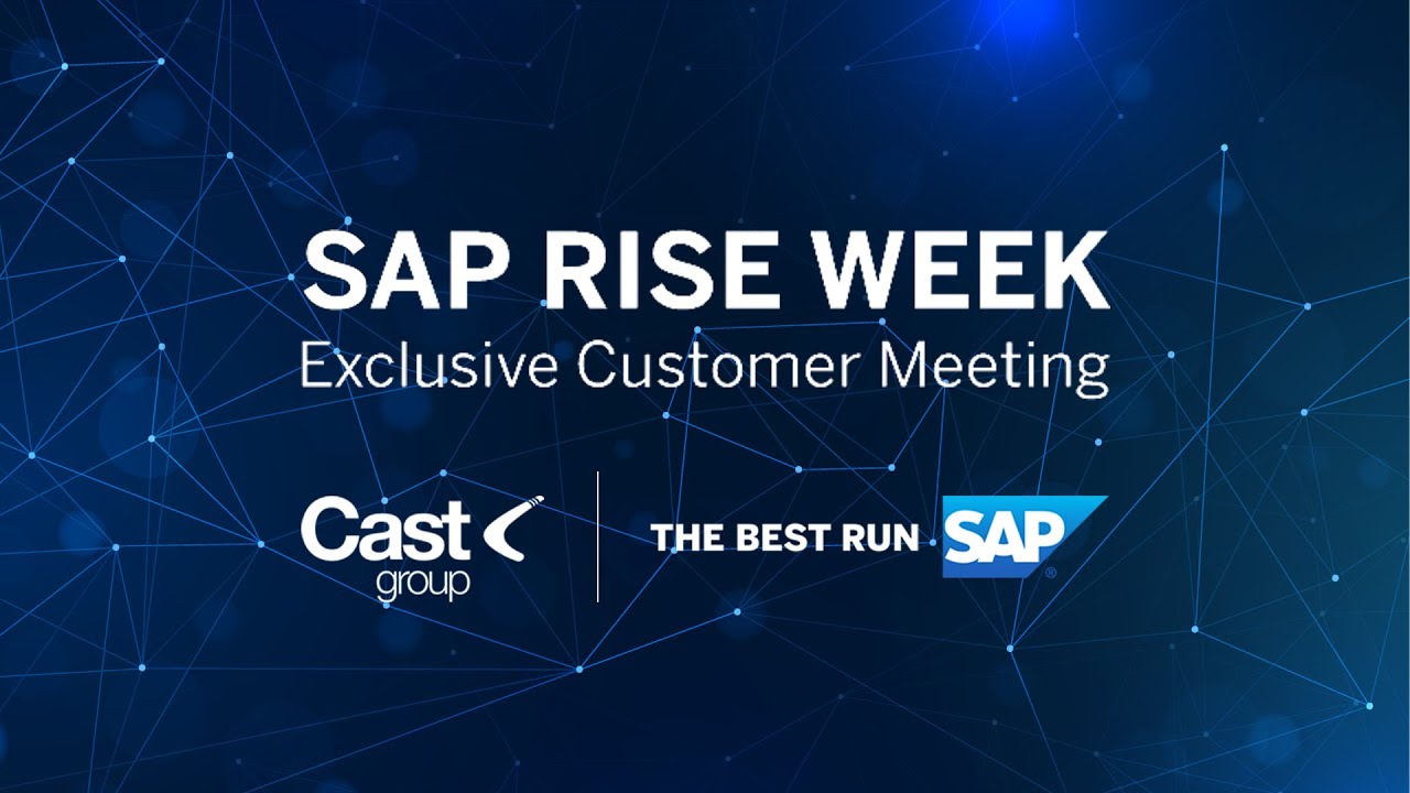 Cast group & SAP Rise Week - YouTube