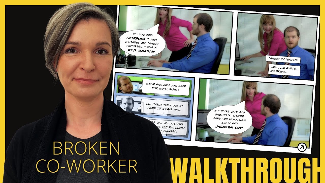 Anna Reacts to BROKEN CO-WORKER | Full Elearning Walkthrough - YouTube