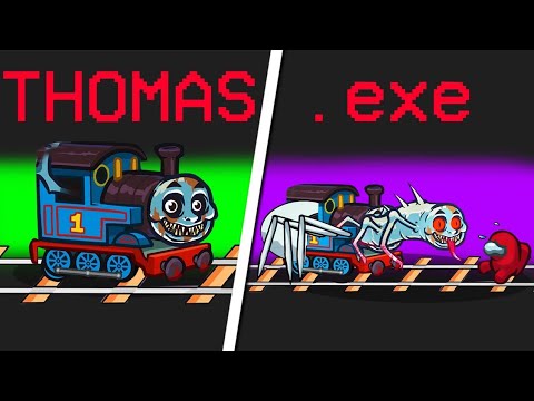 THOMAS.EXE Impostor vs THOMAS THE TANK en Among Us 🔥🚂 - YouTube