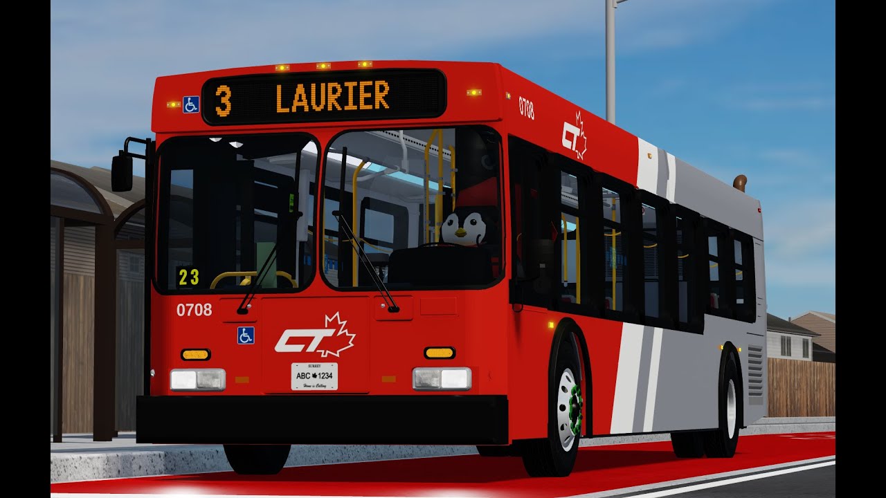 Cayuga Transit (Roblox) | New Flyer D40LF 0708 on route 3 Laurier - YouTube