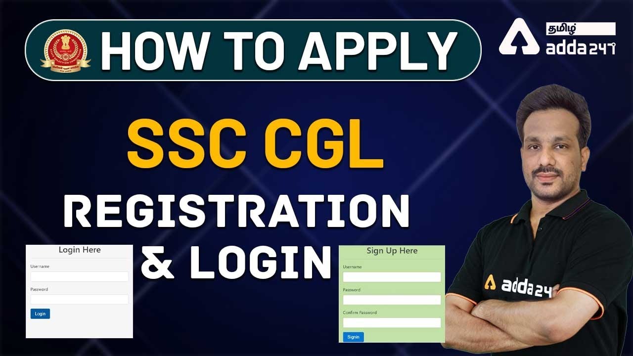 SSC | HOW TO APPLY SSC CGL | Registration and Login - YouTube