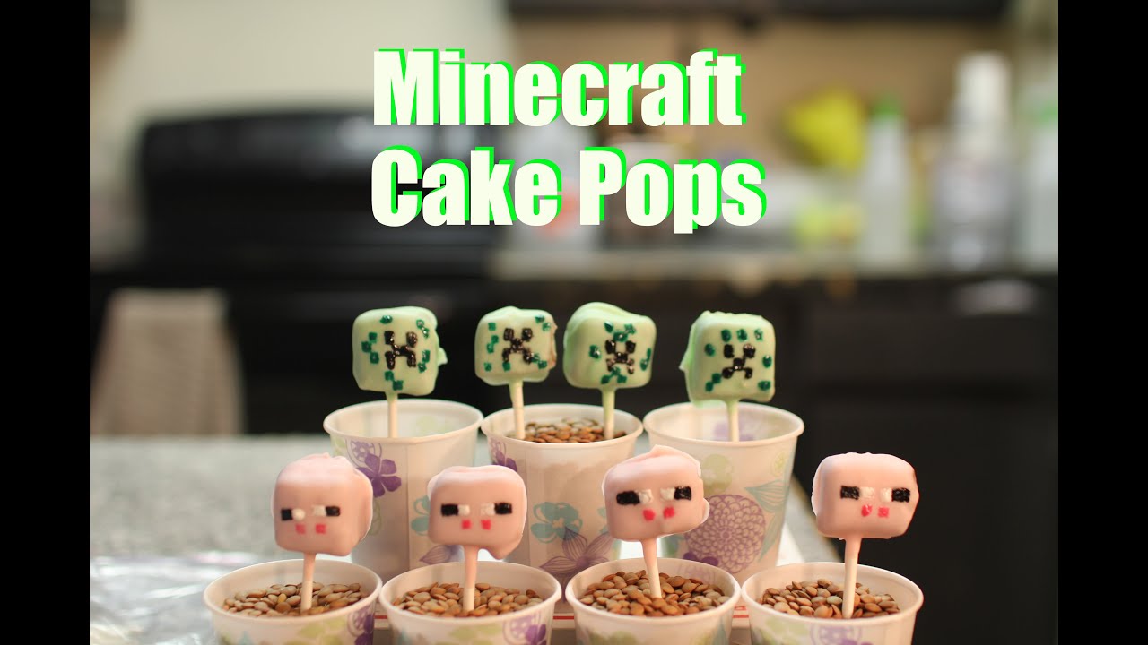 Minecraft Cake Pops - YouTube