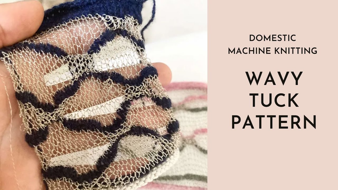 Machine Knitting - Manual Tuck Stitch - YouTube
