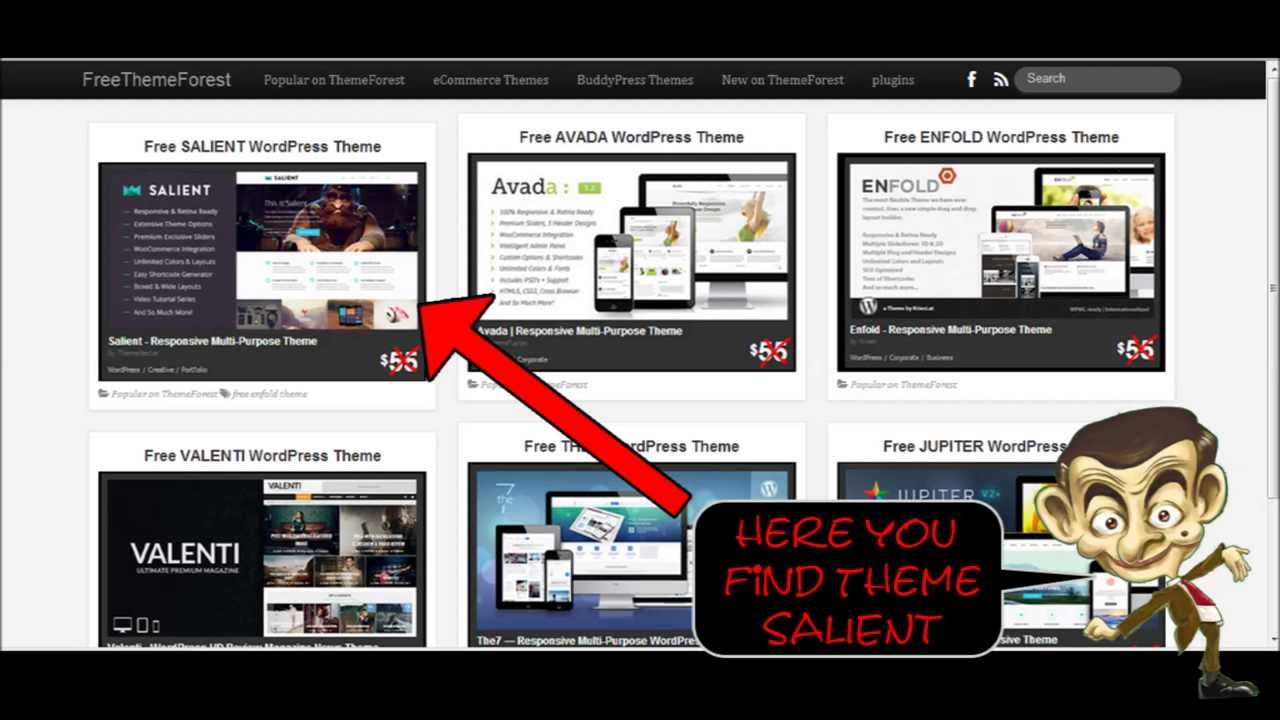 Free SALIENT Wordpress Theme - YouTube