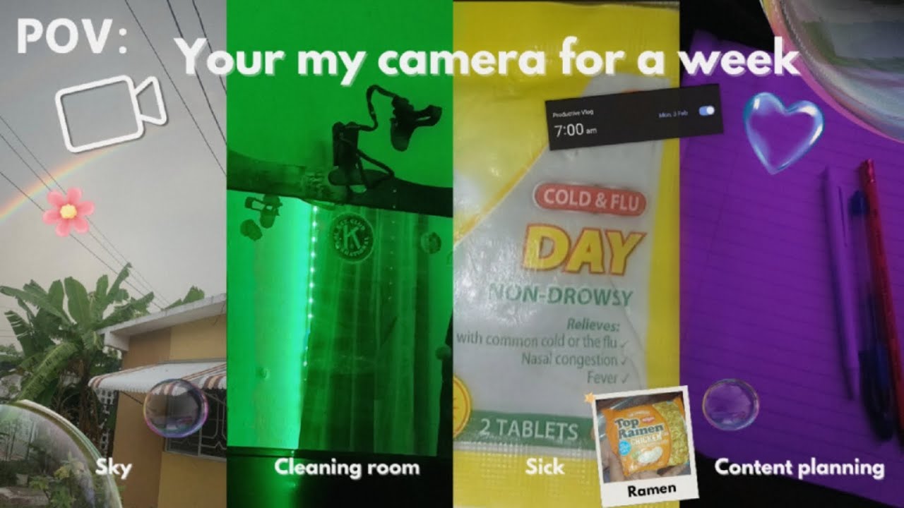 POV:Your my camera for a week🩵|cleaning my room,content planning, got ...