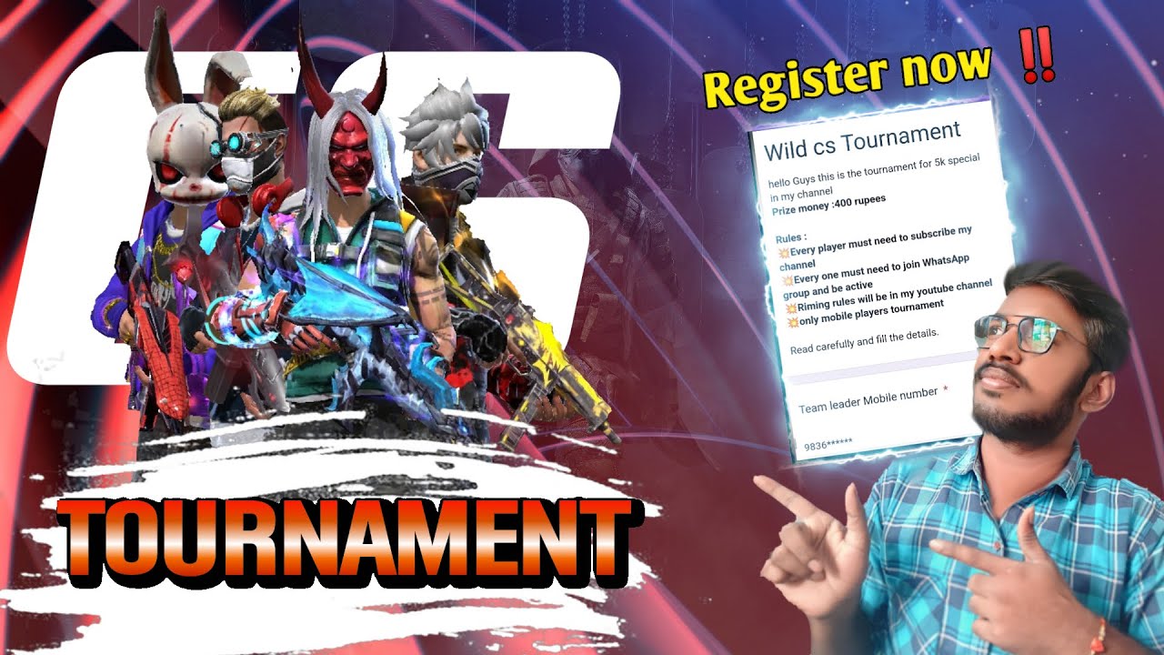 5K SPECIAL TOURNAMENT || FF CS TOURNAMENT || WILD CS TOURNAMENT || FREE ...