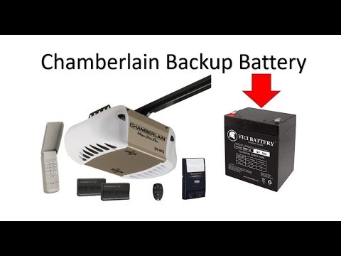 How to change the backup battery on your chamberlain garage door opener