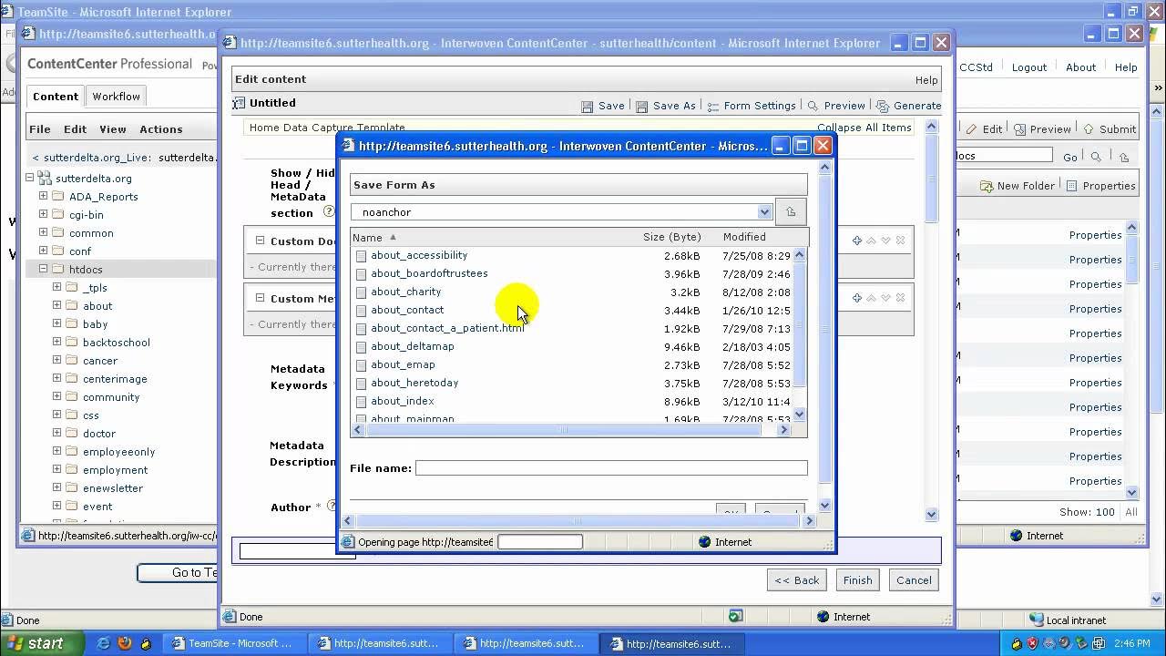 TeamSite - How To Create a New HTML Page - YouTube
