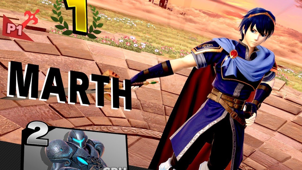 super smash brothers ultamate marth classic mode and cpu matches - YouTube