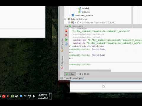 Zombunity MUD: Compiling ClojureScript in IDEA on Windows - YouTube
