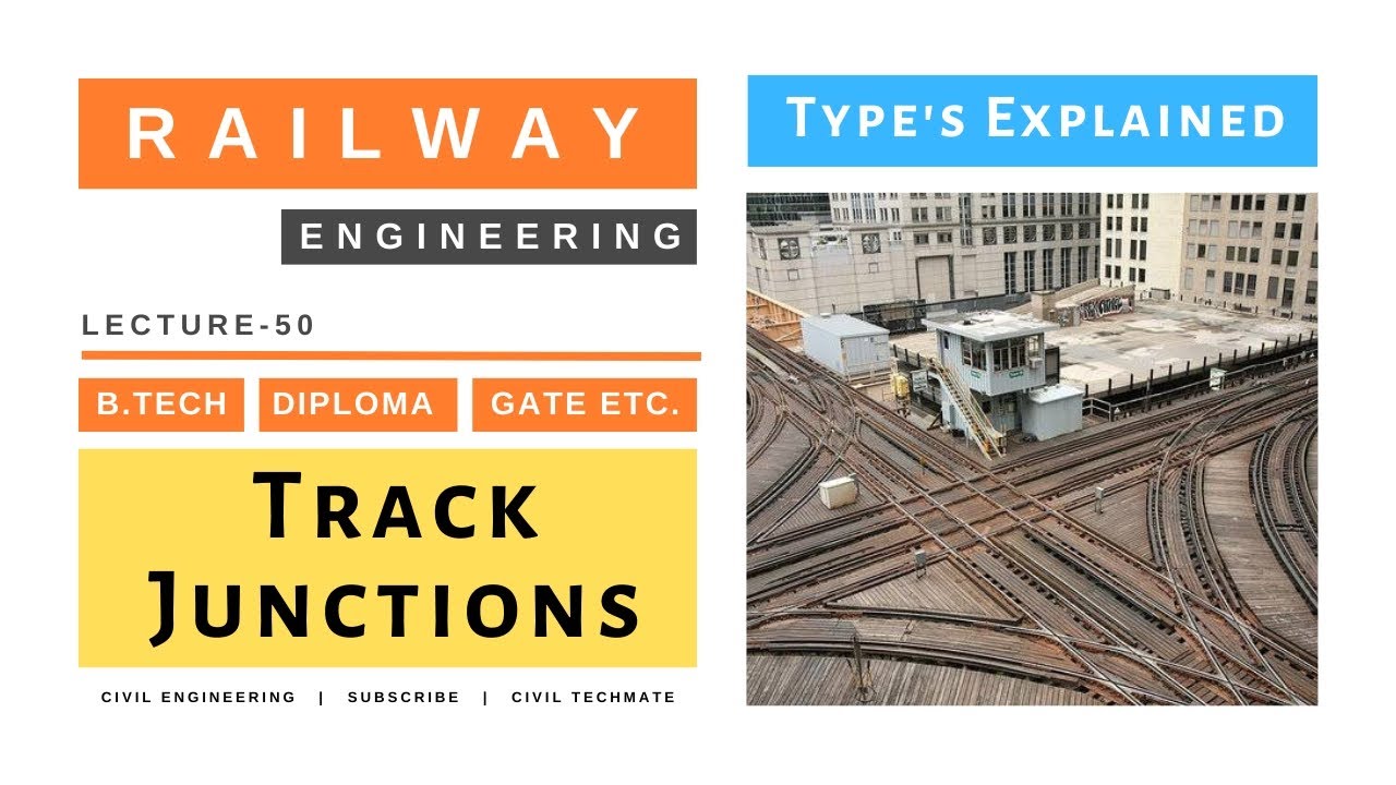 Track Junction | Lecture - 50 | Railway Engineering | SSC JE 2023 | RRB ...
