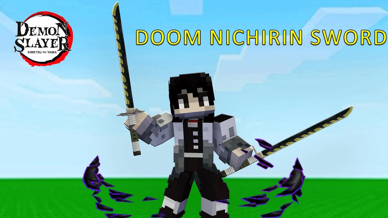 HOW To Craft DOOM Nichirin Sword - Minecraft Demon Slayer - YouTube