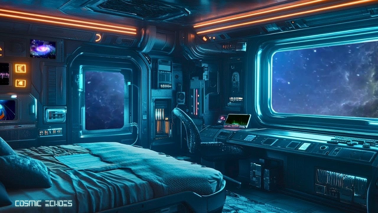 Infinite Nebula Exploration | Private Suite on a Space Ship | Relaxing ...
