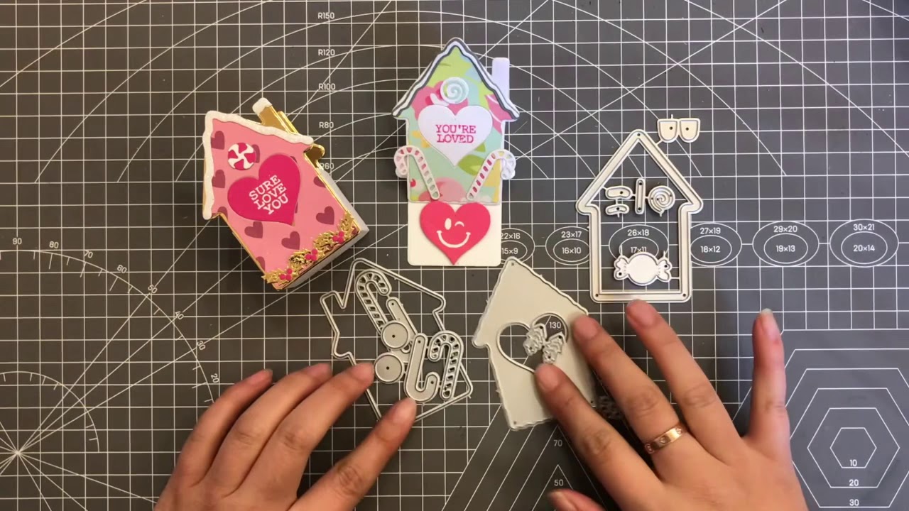 KSCRAFT New Ideas Playing with Gingerbread House Shaker Die - YouTube