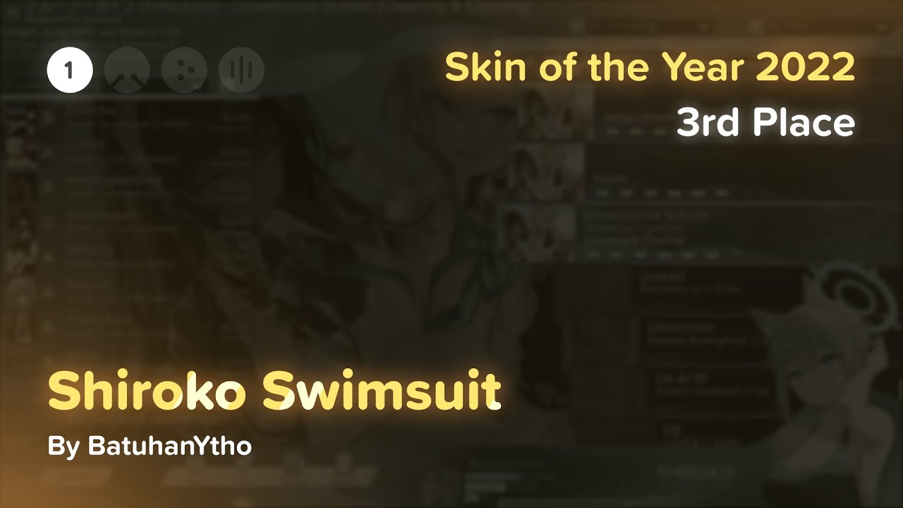 Skin of the Year 2022 Showcase - Shiroko Swimsuit - YouTube