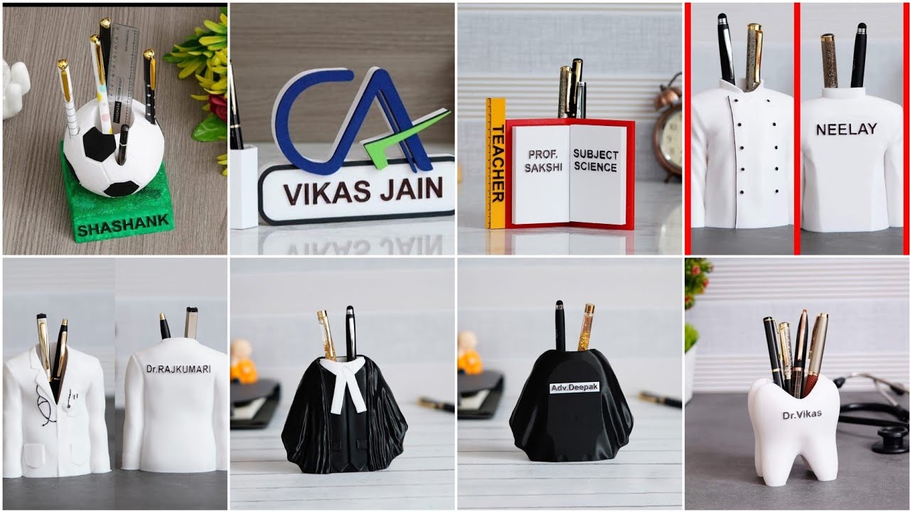 Customized Pen Stand with Personalized Name Doctor, Advocate, Engineer ...