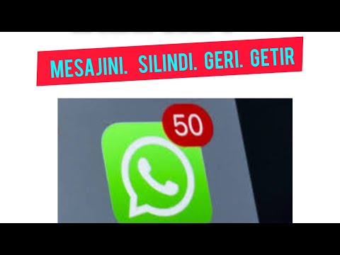 WHATSAPP SİLİNMİŞ MESAJLARI GERI GETIRMEK 100 DE 100 #whatsappstatus #whatsapp