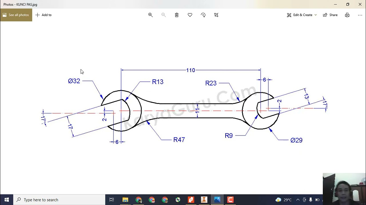 GAMBAR TEKNIK 2 DIMENSI - YouTube