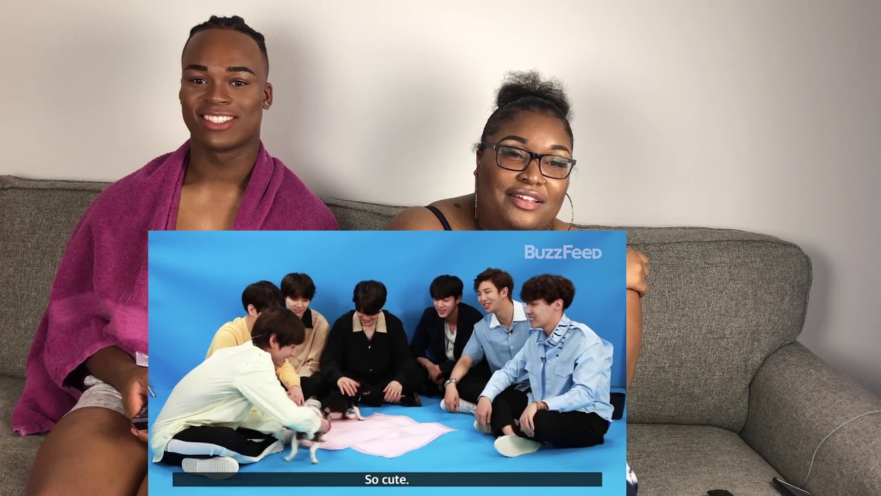 BTS BUZFEED INTERVIEW WITH PUPPIES REACTION!!!! BTS HAS TAKEN MY LIFE ...