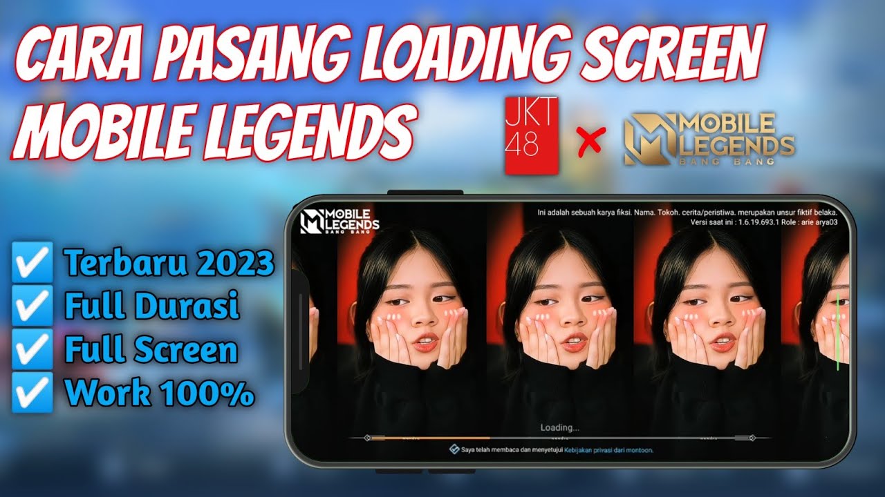 Cara Pasang Loading Screen Mobile Legends Christy JKT48 || Kumpulan ...