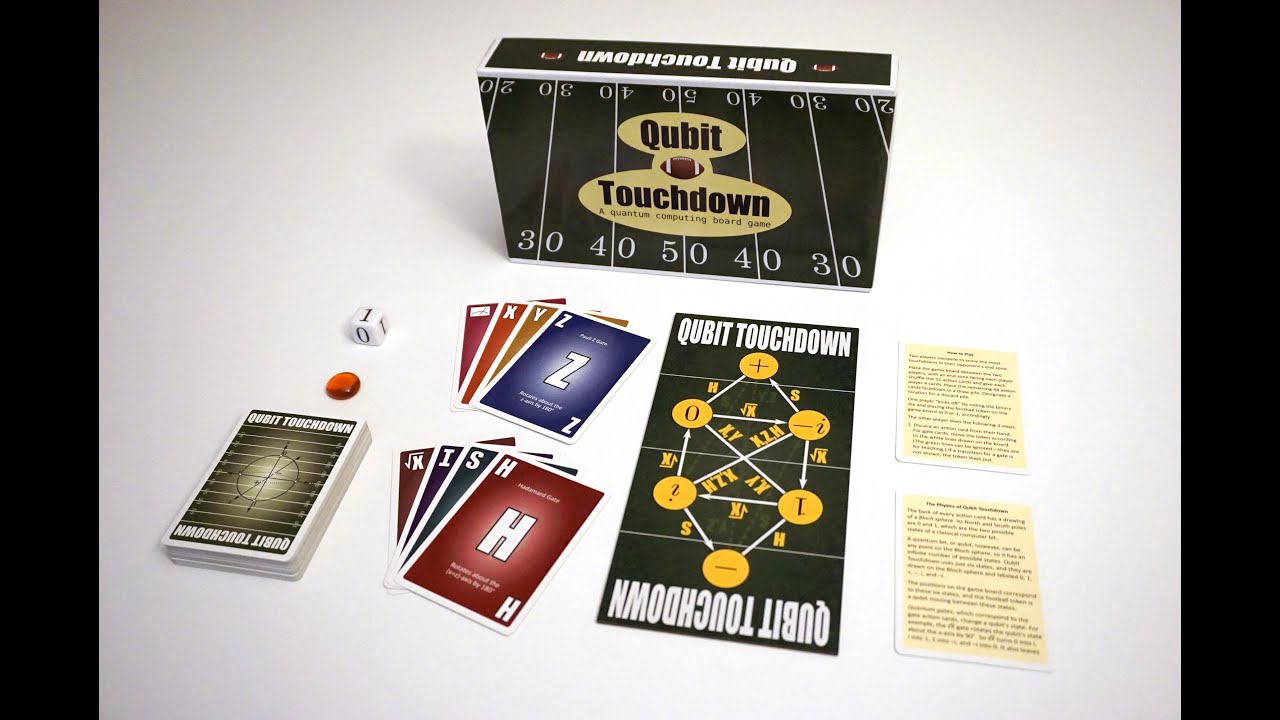 Qubit Touchdown - A Quantum Computing Board Game - YouTube