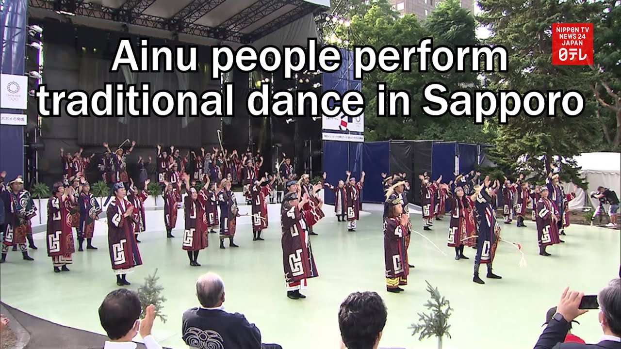Japan's indigenous Ainu people perform traditional dance in Sapporo ...
