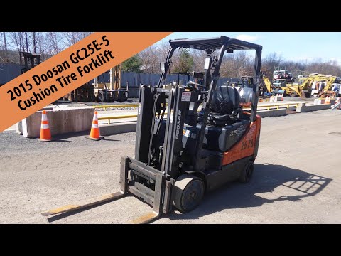 2015 Doosan GC25E-5 Propane Forklift - TRO 0328235 - YouTube