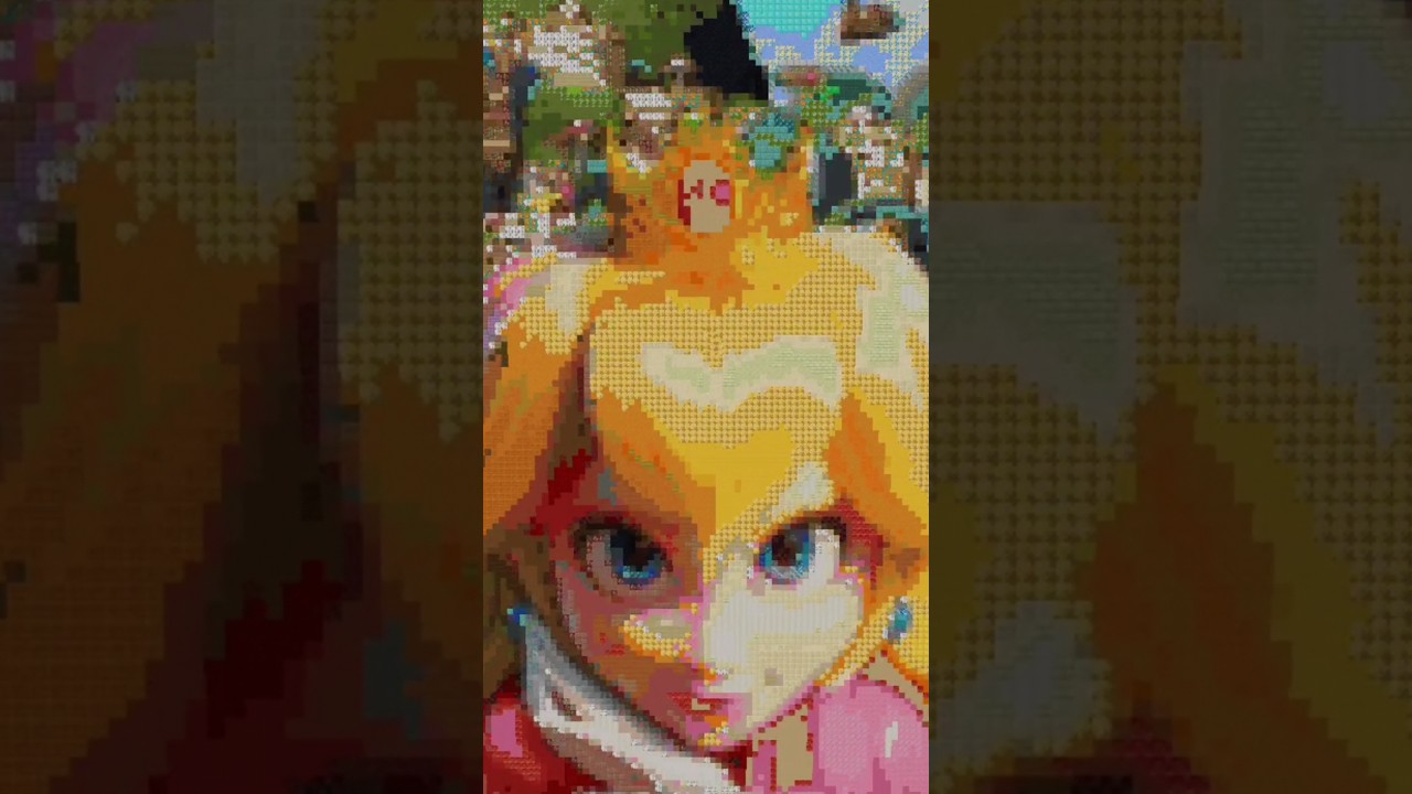 Bowser PEACHES Minecraft Build 😳 #shorts #mario - YouTube