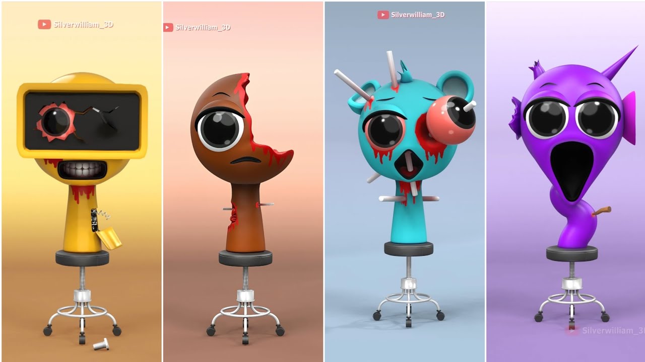 Ohho NO!! HELP OREN OREN PINKI GRAY TUNNER Incredibox Sprunki Animation ...