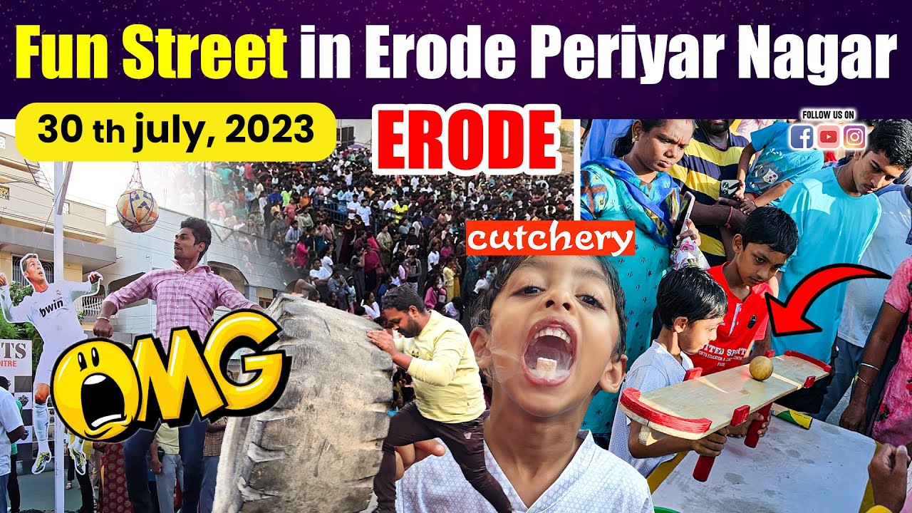 2023 Fun street in Erode Periyar nagar 80 Feet Road organized by JCI ...