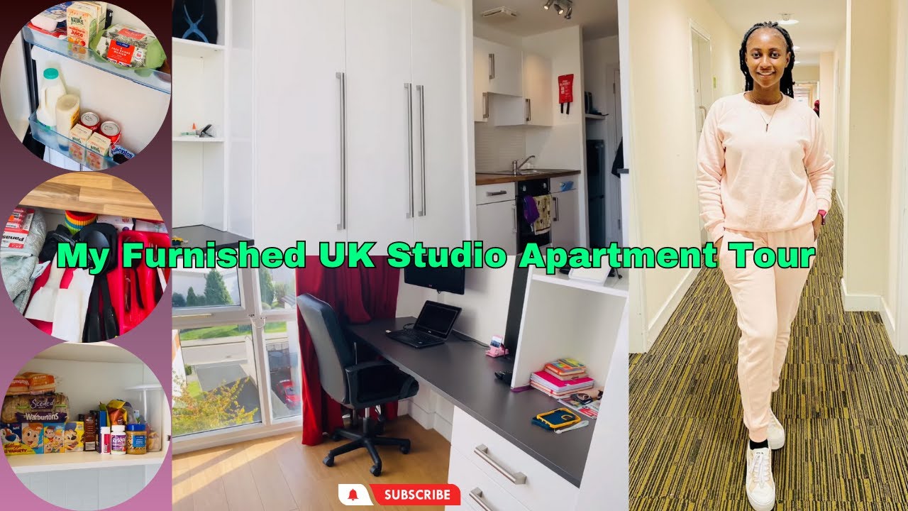 My Furnished UK Studio Apartment Tour | Minimalist Apartment | Living ...