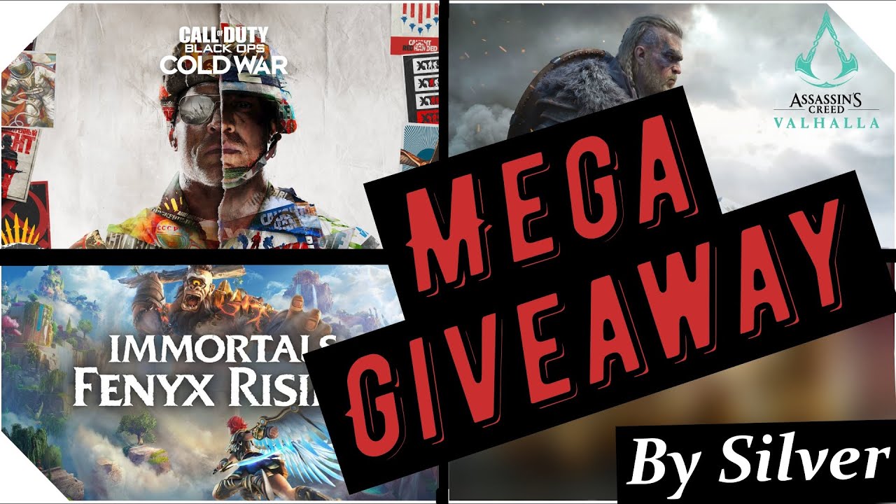 Mega Giveaway🔥🔥 of COD cold war, AC Valhalla and 2 more Games🔥🔥 | First ...