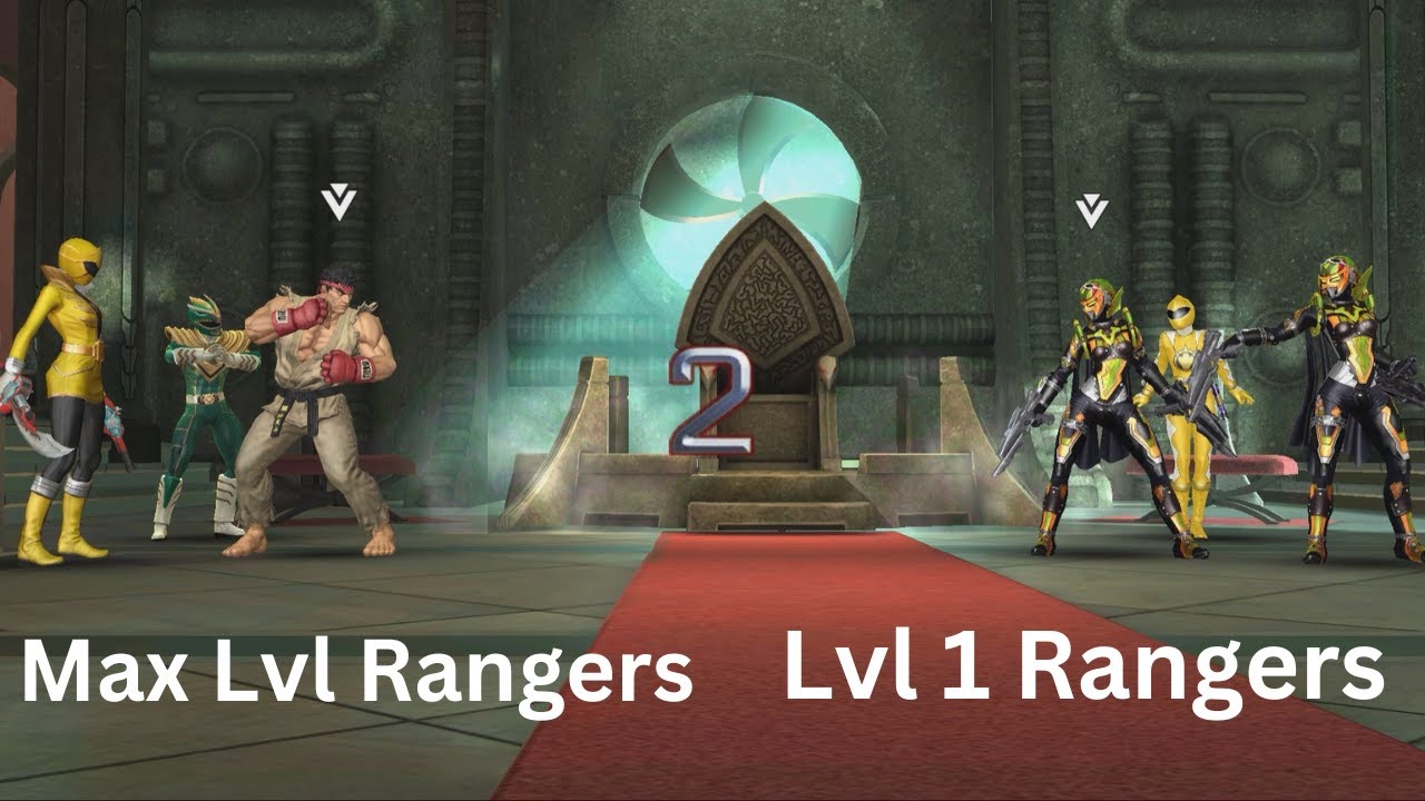 1 level rangers vs Max level Rangers.Power Rangers Legacy Wars - YouTube
