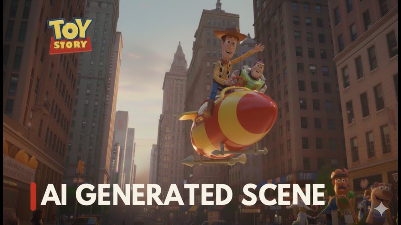 Toy Story: Woody & Buzz Use Sids Rocket To Fly Scene | AI Reimagined ...