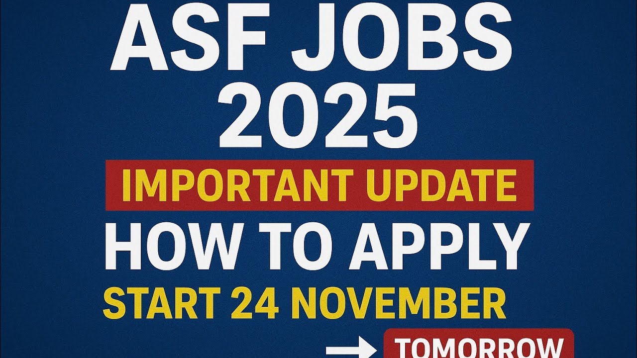 ASF Jobs 2025 – Important Update! Apply From 24 November | Tomorrow Add ...