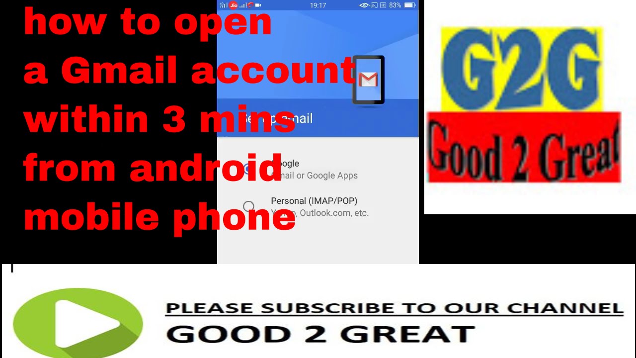 How to create a gmail account in android phone without phone number ...