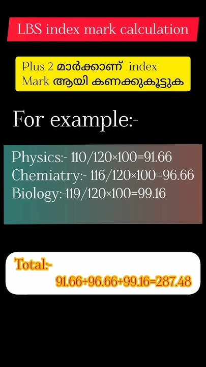 How calculate index mark/lbs index mark calculation/paramedical students - YouTube